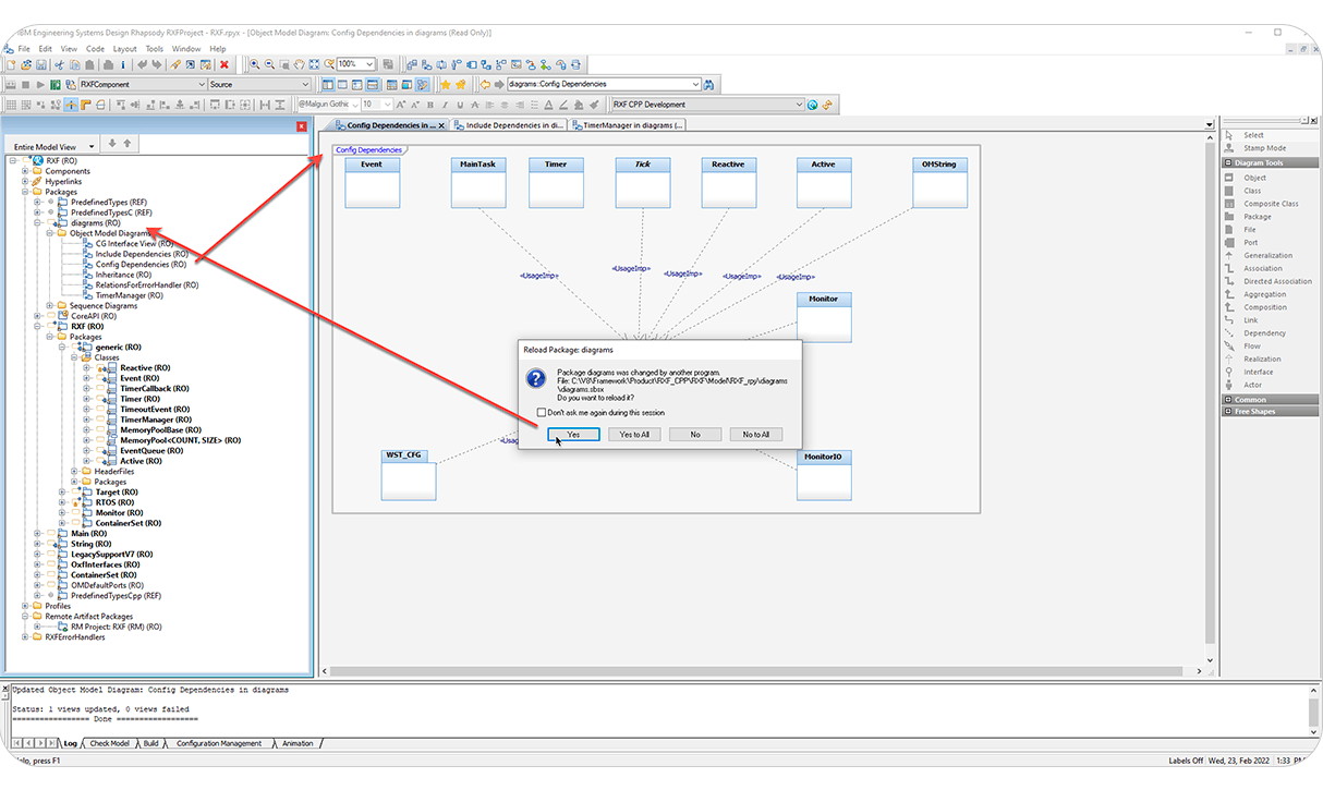 IBM Engineering Systems Design Rhapsody Model Manager